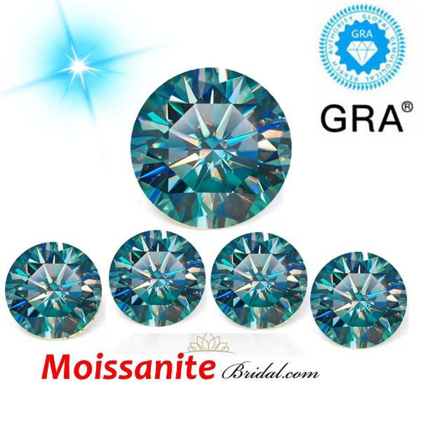 Natural 1.0/2.0Carat GRA Moissanite With Report Brilliant Loose ...
