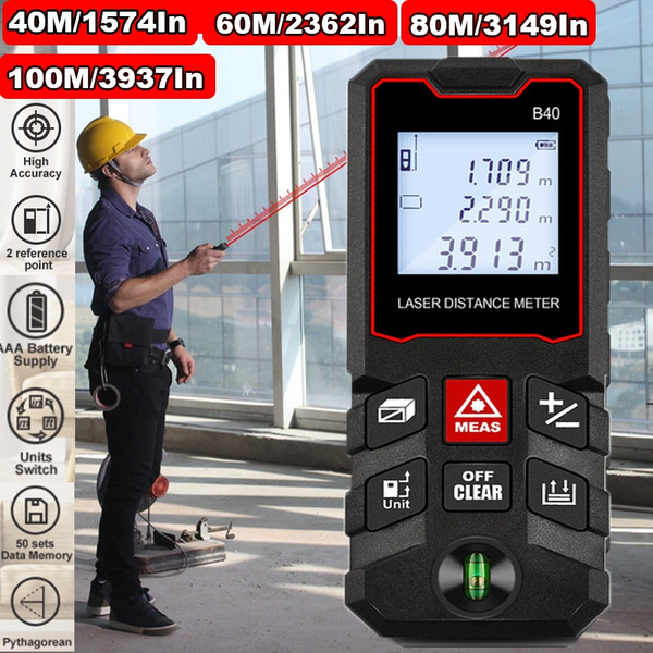 New Goxawee Laser Distance Meter Electronic Roulette Laser Digital Tape ...