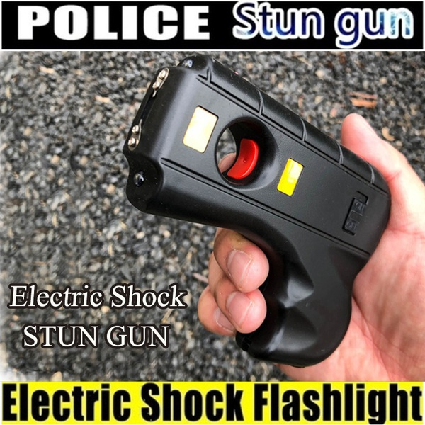 New 3 in 1 Police Power Stun Flashlight Electric Shock Taser Gun Self ...