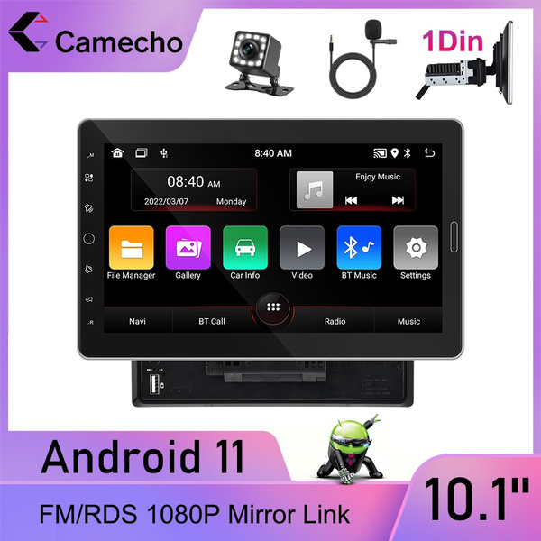 CAMECHO NEW Android 11 Autoradio GPS Car Stereo Radio 10.1" Removable ...