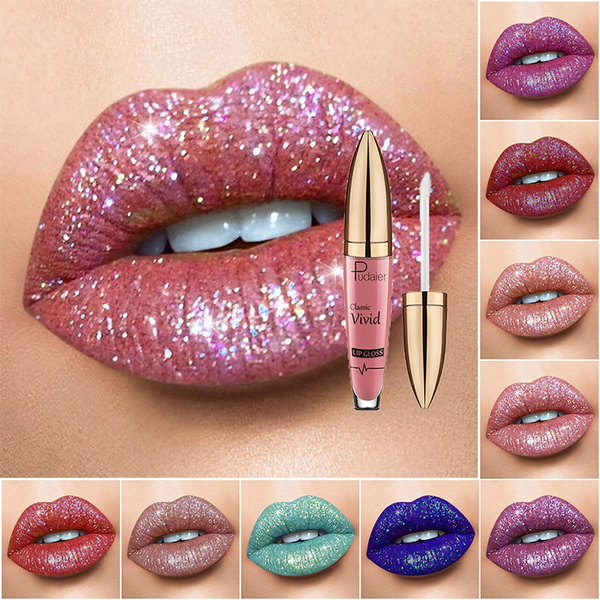 Health & Beauty 18 Color Matte To Shiny Glitter Liquid Lipstick Shiny ...