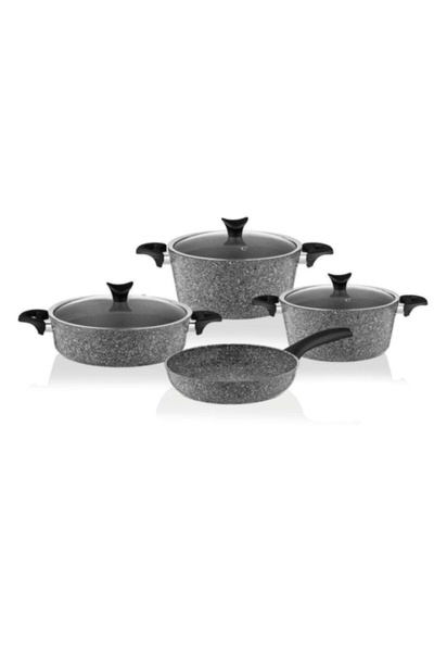 Master Cook 7 Pieces Granite Cookware Set Gray | Wish