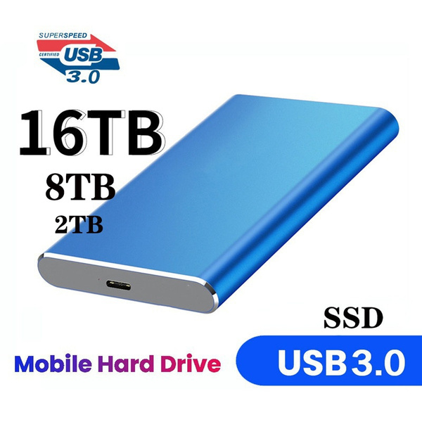 2022 Portable High-speed 16TB 8TB 2TB Portable External Hard Drive Mass ...