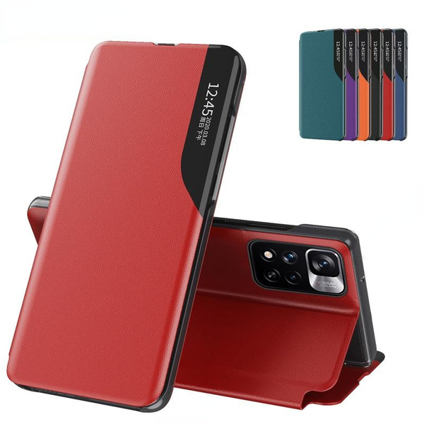 Smart View Window Magnetic Flip Phone Case For Xiaomi Redmi Note 12 11T ...