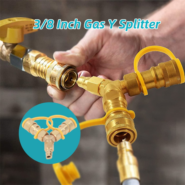 Y-Splitter Separator Quick Connect/Disconnect Adapter For Low Pressure ...