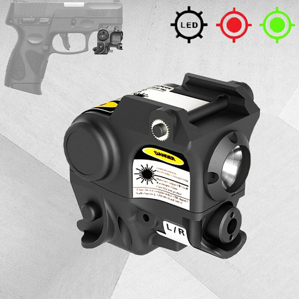 Laser Sight Flashlight Combo Mini Red Green Mira Laser para pistola ...