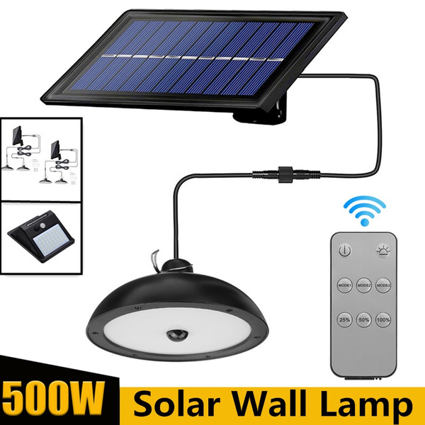 Solar Lights Outdoor/Indoor, Remote Control Solar Powered Pendant ...