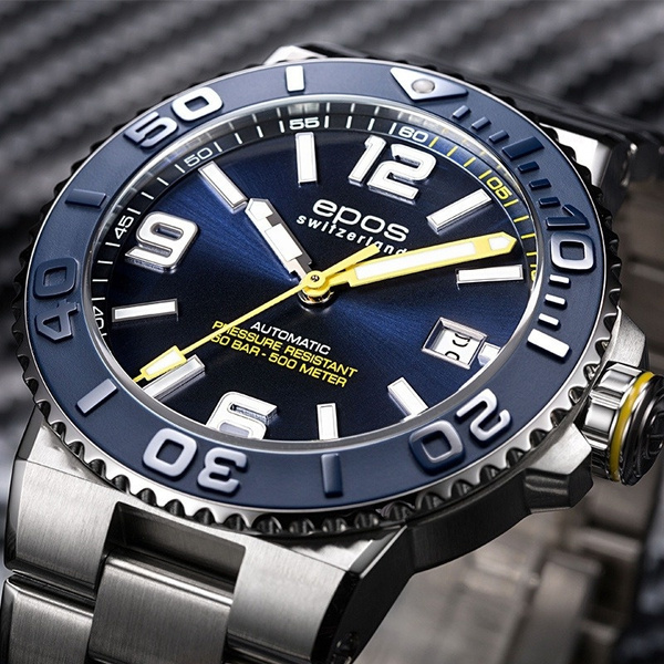 EPOS Men's Calendar Watch Waterproof Watch Men's Personality Watch Men ...