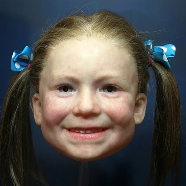 Halloween Human Latex Mask Little Girl Headgear Cosplay Props | Wish