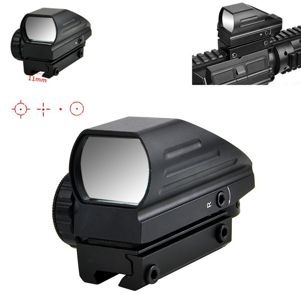 Tactical Reflex Red Green Laser 4 Reticle Holographic Red Dot Scope ...