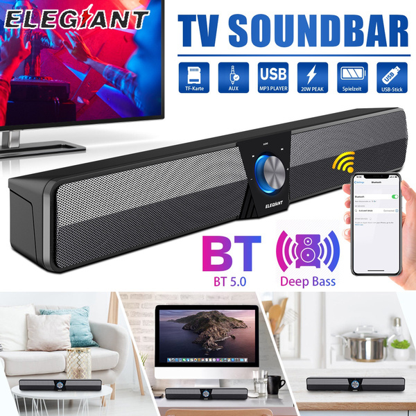 Computer Speakers, Computer Sound Bar Wireless & Wired bluetooth 5.0 ...