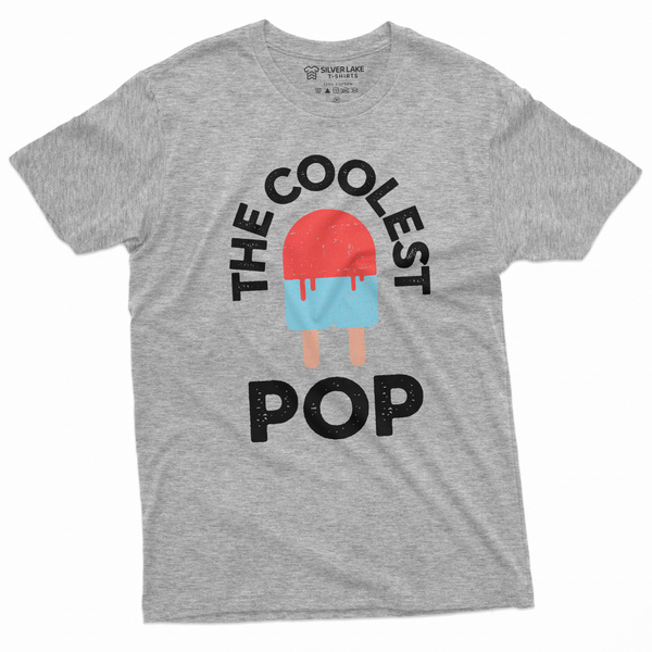 Men's Coolest Pop Tee Shirt Fathers day Grandpa Papa Tee Shirt Pops ...