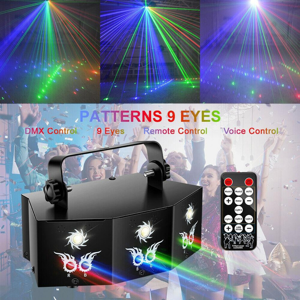 New RGB laser + white strobe light stage effect lighting 7-channel DMX ...