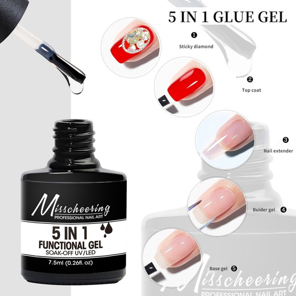 New 5-in-1 Functional Adhesive Nail Enhancement Functional Adhesive ...