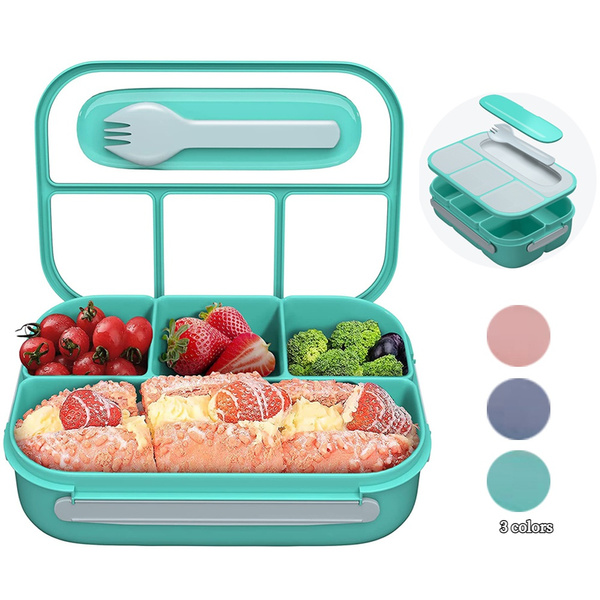 1.3L 4 Compartment Bento Lunch Box Microwave Dishwasher Freezer Safe ...