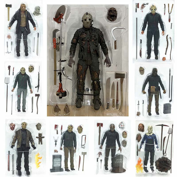 7"/18cm Friday the 13th Jason Voorhees Action Figure Model Figurals ...