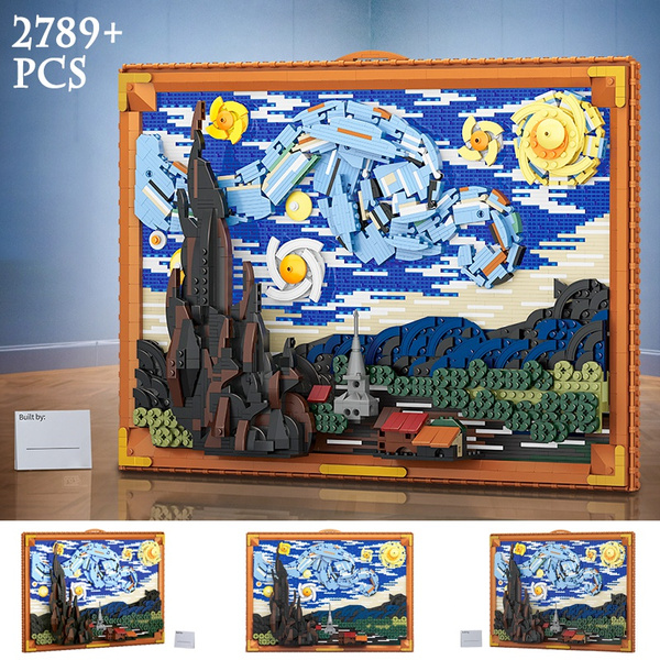 New 2789pcs Painting Building Blocks Artwork Paintings Model DIY Bricks ...