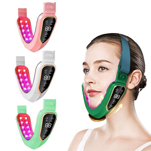 Face Lifting Massager LED Photon Therapy Face Slimming Vibration ...