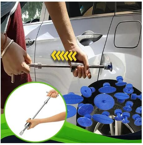 Car Dent Removal Tool Set, Auto Body PDR Paintless Dent Repair Puller ...