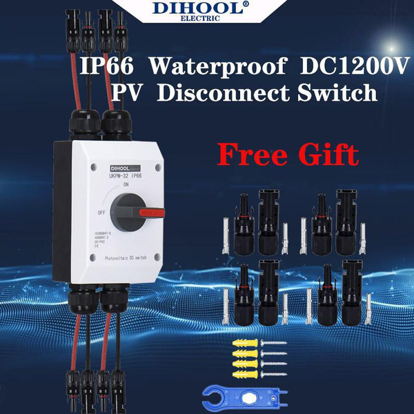 New Photovoltaic Disconnect Box PV Isolator DC1200V 32A Solar Circuit ...
