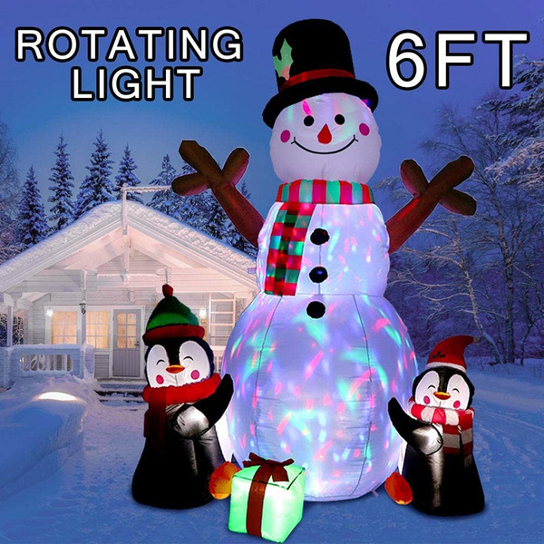 Giant LED Inflatable Snowman Santa Christmas Decoration Air blown Blow ...