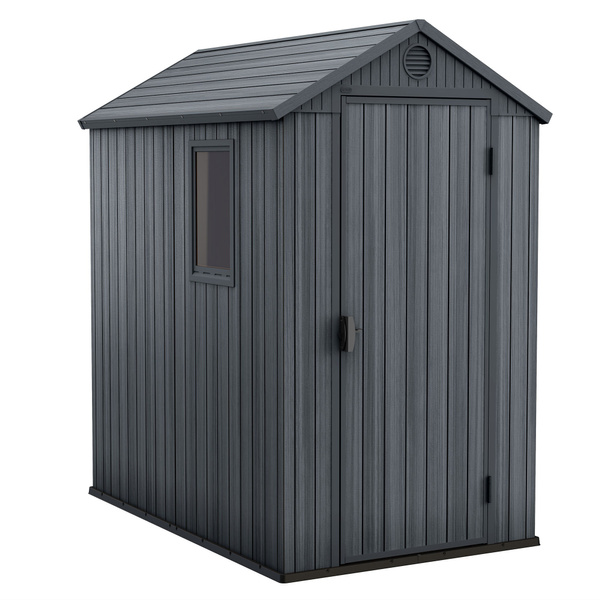 Keter Darwin 4x6' Heavy Duty Shed for Garden Accessories and Tools ...