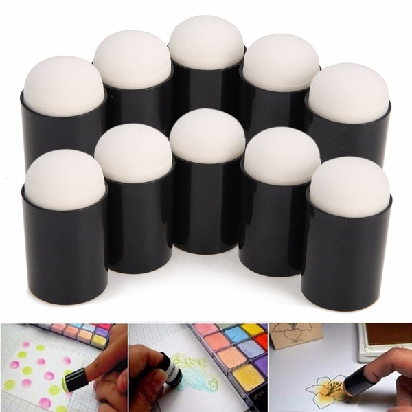 10PCS Sponge Finger Daubers Foam Finger Painting Craft Set Fingerpaint Drawing Sponge Foam ...