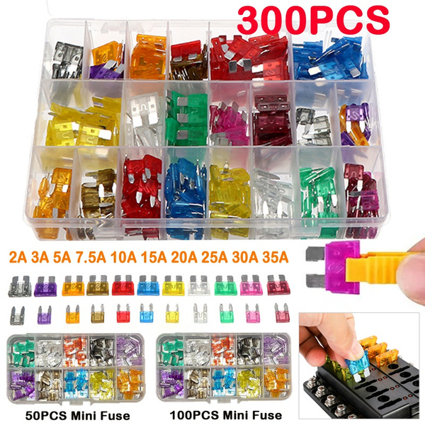 300/100/50PCS Zinc Car Fuse Mini/Small/Medium Car Fuses Automotive ...