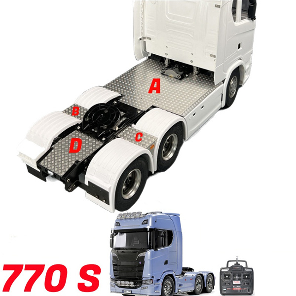 Stainless Steel Frame Protection Sheet Kit for 1/14 Tamiya Scania 770 S ...