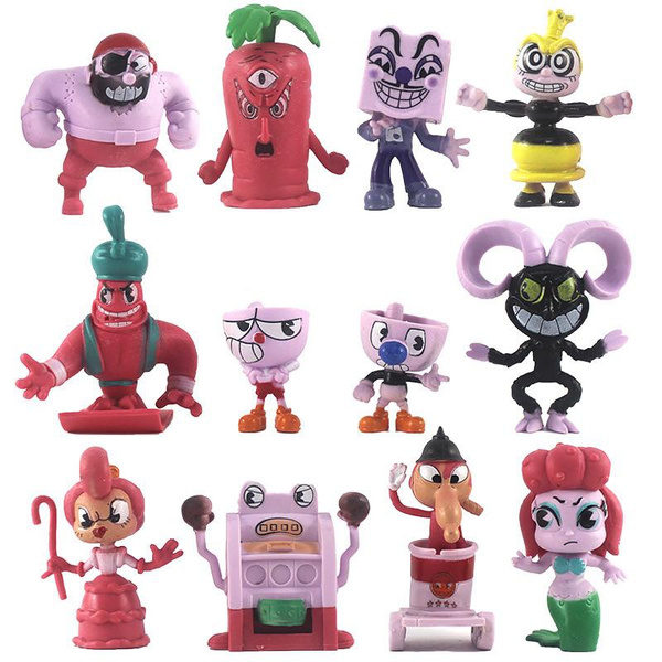 12pcs PVC Game Figur Model Cuphead Anime action & toy figures set | Wish