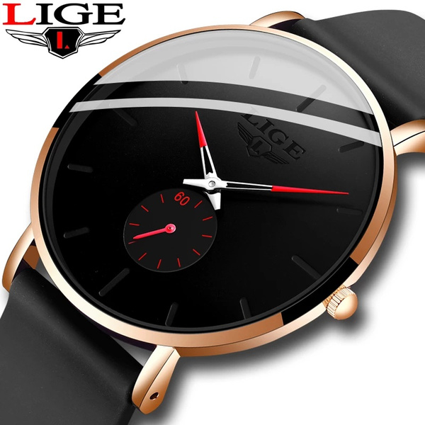 2022 LIGE New Silicone Watches Mens Casual Fashion Sport Waterproof ... 2022 LIGE New Silicone Watches Mens Casual Fashion Sport Waterproof ...
