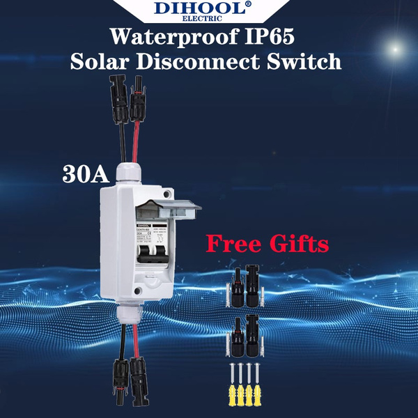Miniature Circuit Breaker PV Isolator Switch DC/AC 30A IP65 Disconnect ...