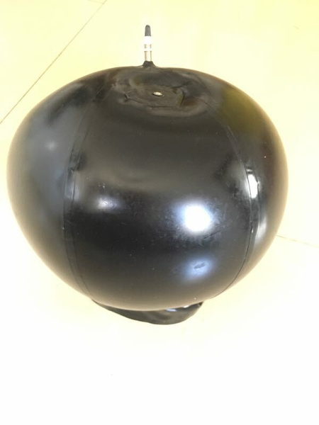 100% Natural Latex Rubber Mask Double Layer Inflatable Black Halloween ...