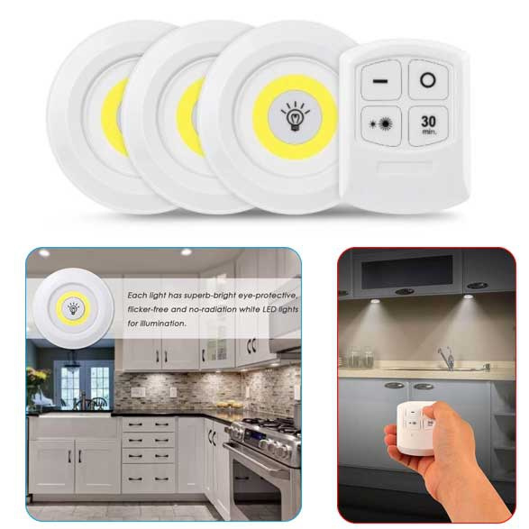 Smart Wireless Remote Control Dimmable Night Light Decorative Kitchen ...