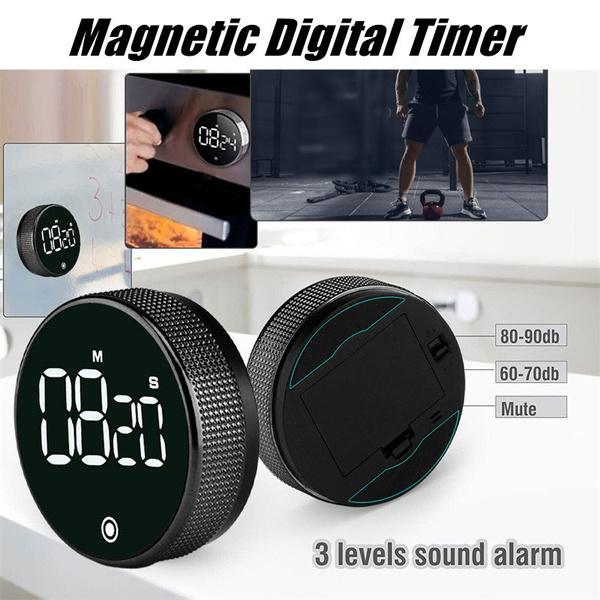 Magnetic Digital Timers Manual Countdown Kitchen Timer LED Countdown ...