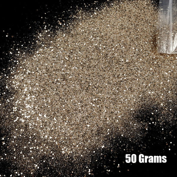 Holographic Fine Glitter, 50g Multipurpose Extra Fine Craft Glitter for ...
