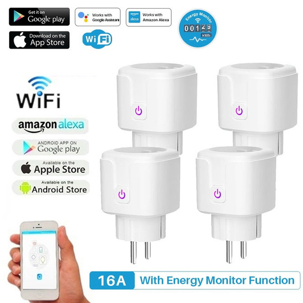 Mini Smart Plug Wifi Outlet Works with Alexa Google Assistant, No Hub ...