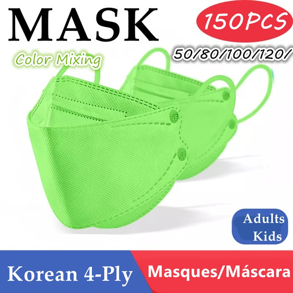50/80/100/120/150 PCS Korea Mask for All People Multicolor Face Mask ...