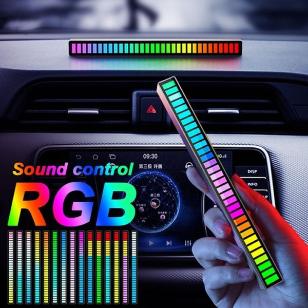 Smart LED Light Bars, RGB Music Level Indicator Light Voice Sound ...