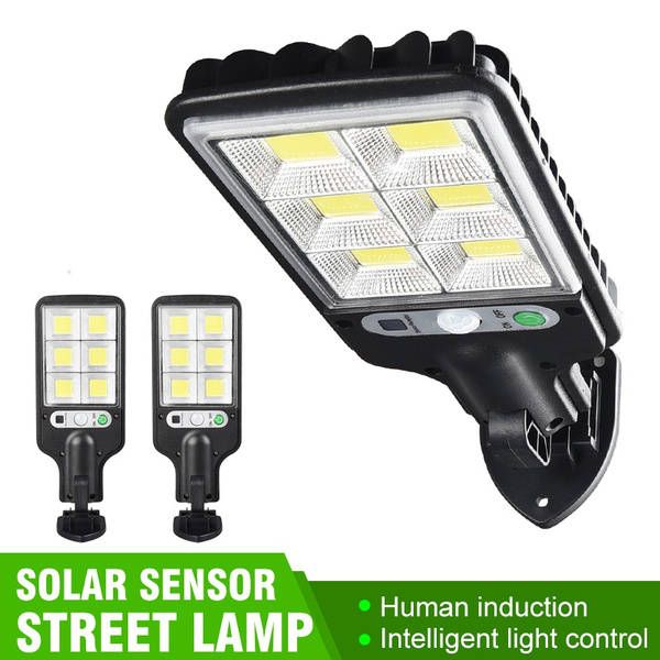 Upgrade 72COB Solar Powered Street Wall Light PIR Motion Sensor ...