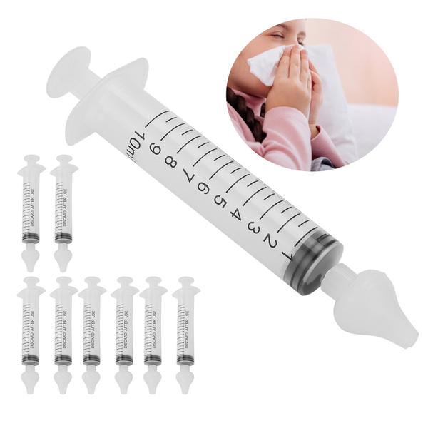 2pcs/6pcs Baby Nasal Irrigator ,Portable Infant Nose Cleaner Nasal ...