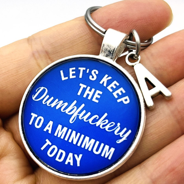 Funny Glass Keychain, Introvert Gifts, Sarcastic Keyring | Wish