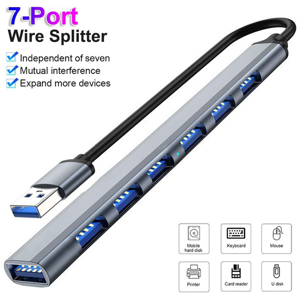4/5/7 Ports USB C Hub USB 3.0 Multi-Split OTG Adapter Laptop Docking ...