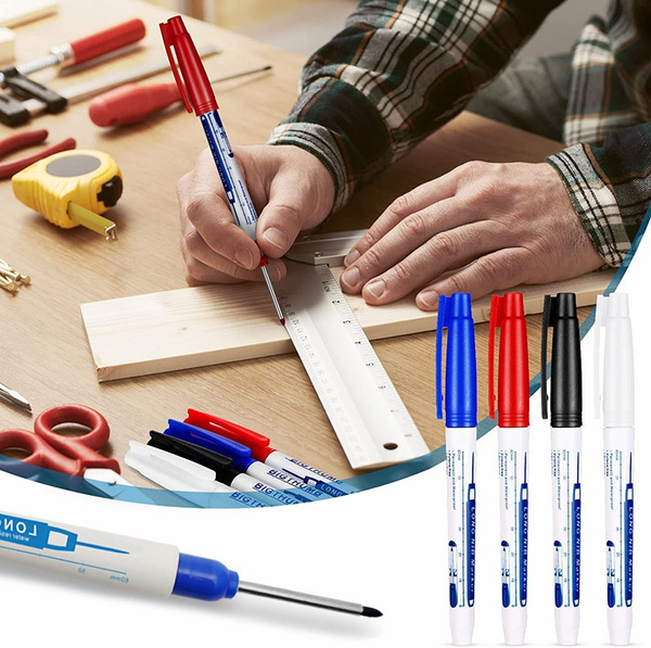 Multi-purpose Deep Hole Marker Pens Long Head Markers Carpenter Pen | Wish