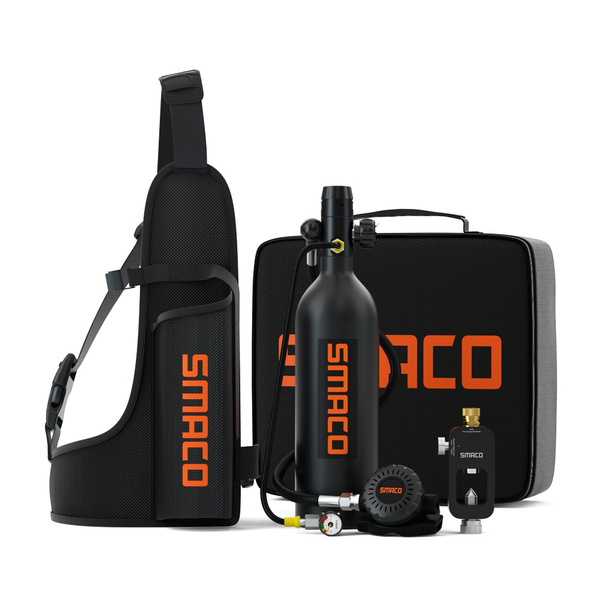 SMACO Scuba Tank Diving Gear for Diver 1L Mini Scuba Tank Oxygen ...