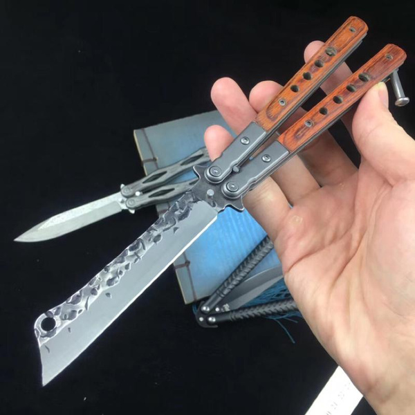 NEWEST Butterfly Training Tactical Flail Throwing Knife Edc Outdoor ...