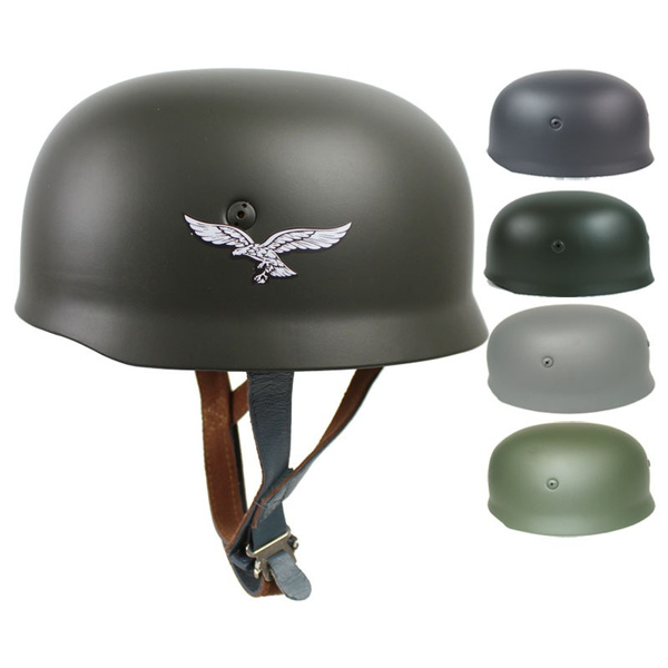 WWII German Fallschirmjager M38 Steel Helmet Leather Liner Paratrooper ...