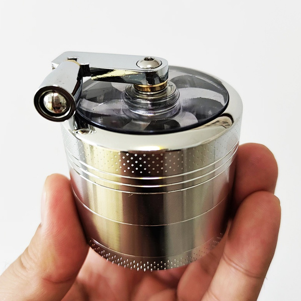 55MM High Quality Hand Muller Smoke Herbal Herb Grinder 4 Layers Zinc ...