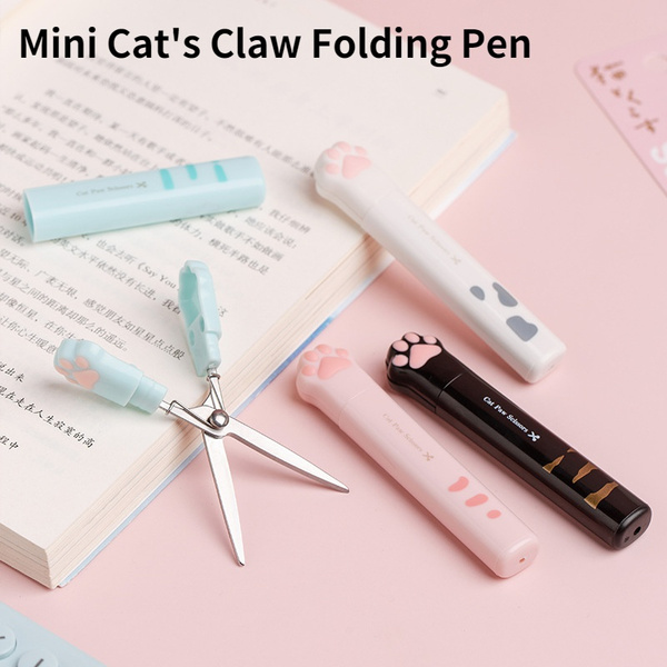 Cute multifunctional stainless steel hand-cut mini portable kawaii cat ...