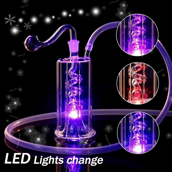 LED Color Change glass water bottle glass burner | Wish